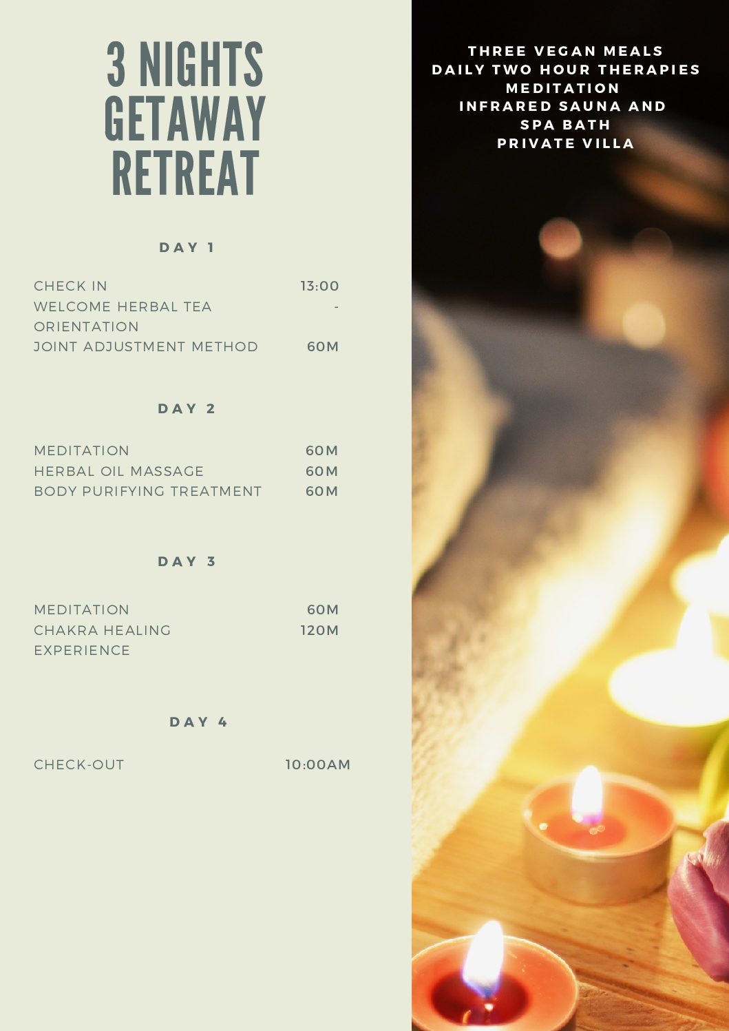 Harmony Hill Health Retreat's 3-Night Getaway Retreat